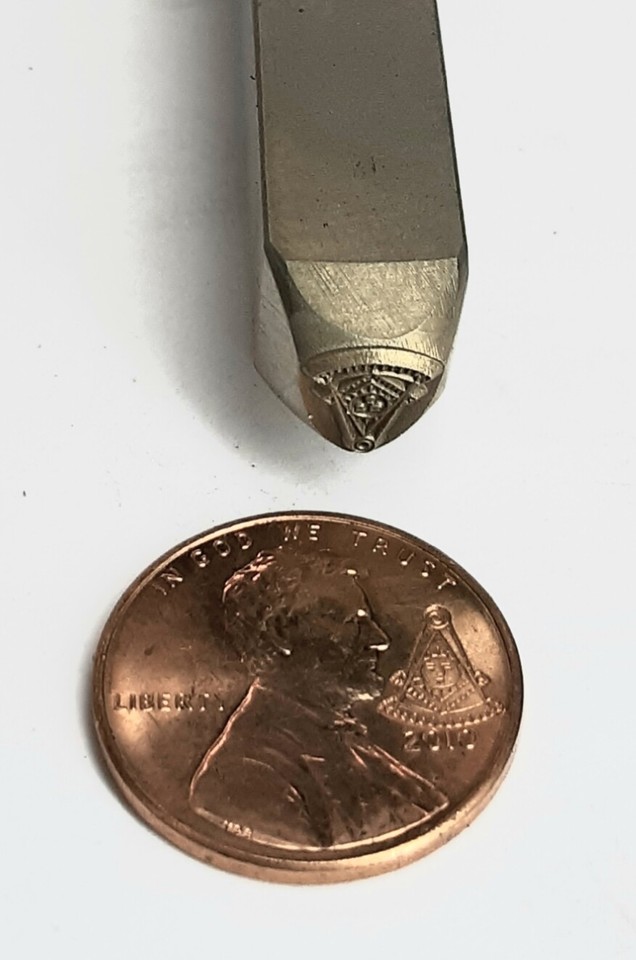 Masonic Lodge Past Master Mason Penny Punch Stamping Tool Freemason | eBay