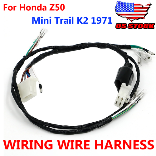 Wiring Wire Harness For Honda Z50 Z50A Z 50 A Mini Trail K2 1971 Wire ...
