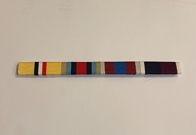 Iraq & Afghanistan Platinum & RAF LSGC Medal Ribbon Bar Sew Pin ...
