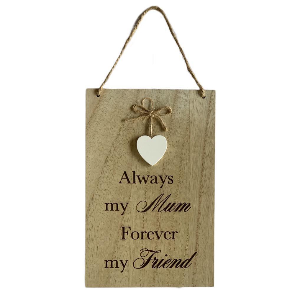 Mum Wooden Sign Wood Mum Hanging Signs Happy Mother's Day Gift Home ...