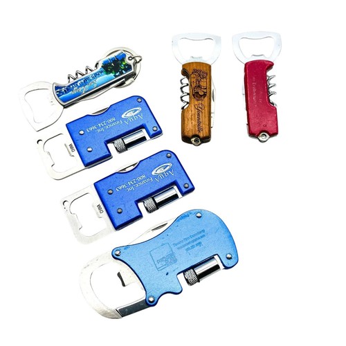 6 Pcs Multi Tool, Folding Corkscrew, Bottle Opener, Foil Cutter ...