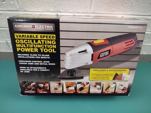 Chicago Electric 62866 Oscillating Multi-Tool - Red for sale online | eBay