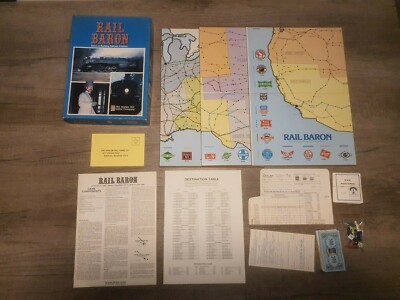 Rail Baron: Game of Building Railroad Empires, Avalon Hill, strategy ...