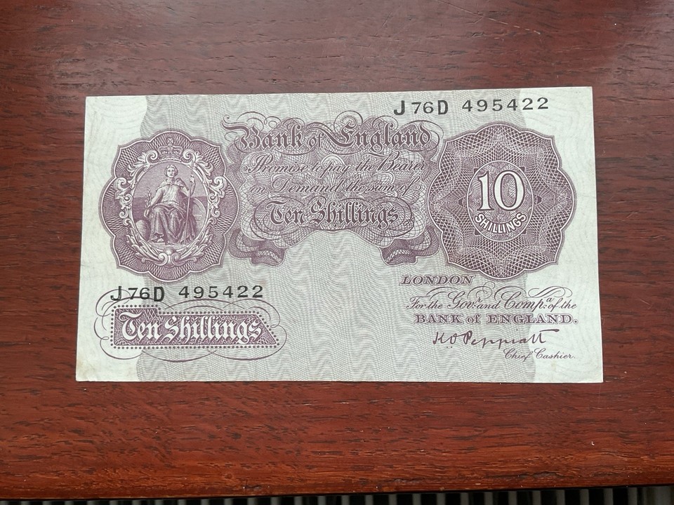 Bank Of England 10 Shilling Note, Lot 11 | eBay UK