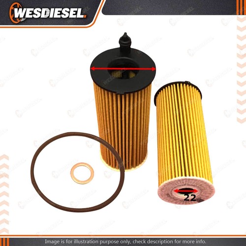 Wesfil Oil Filter fits Bmw 520D F07 530i G30 G31 630i G32 740e G11 G12 ...