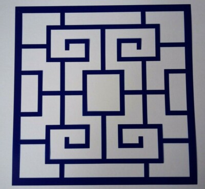 SQUARE PATTERN STENCIL 200mm x 200mm | eBay UK