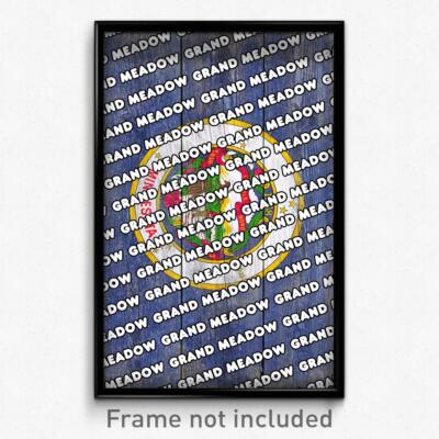 Grand Meadow Minnesota Poster (MN City Souvenir 11x17 Town Print) | eBay