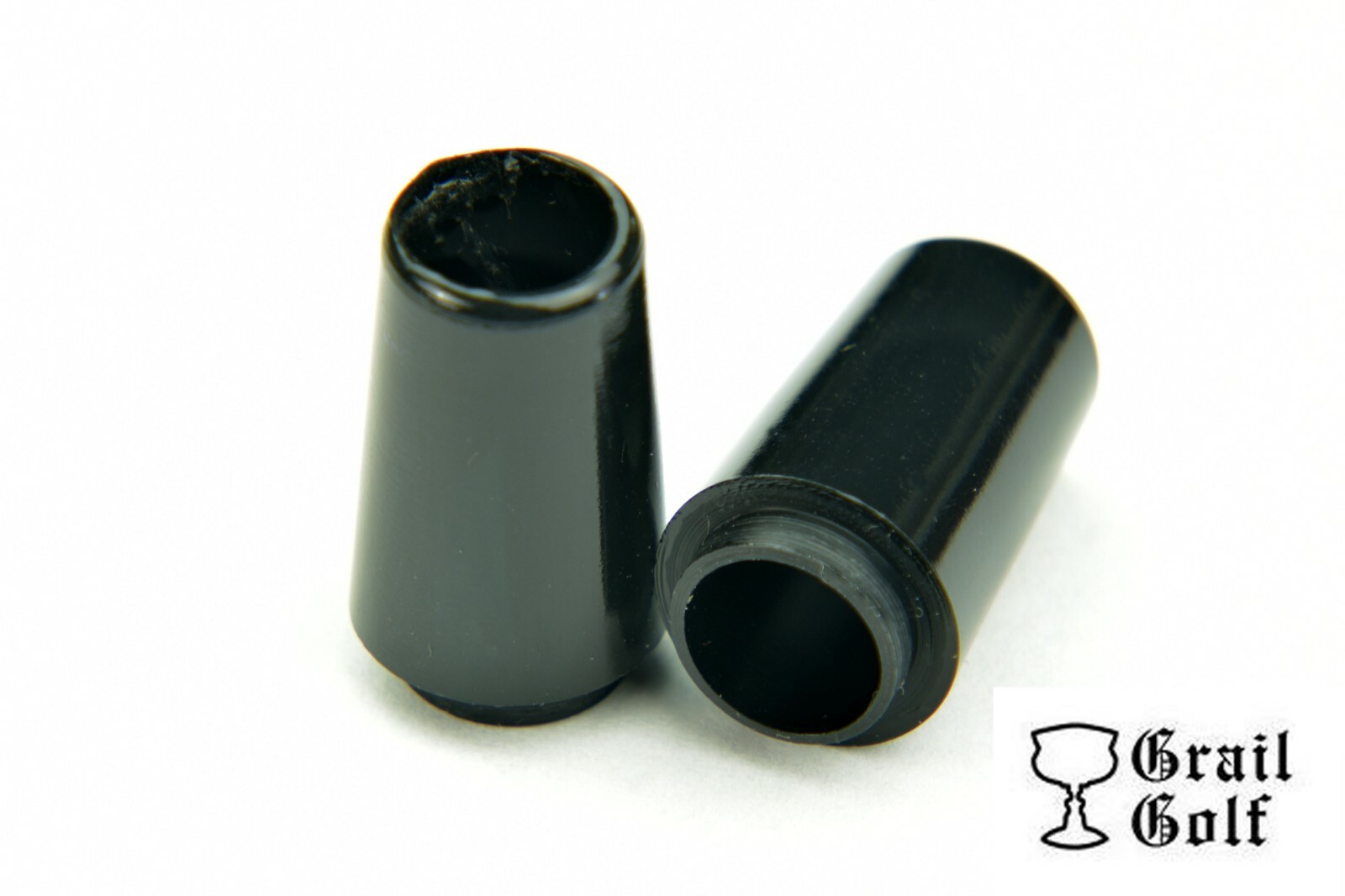 GRAIL GOLF NEW PREM BLK "COLLARED" IRON FERRULES TAPER TIP .355 .87 ...