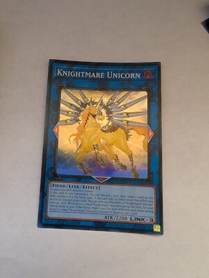 Knightmare Unicorn Alt Art 1st Edition Super Rare RA01-EN043 Yu-Gi-Oh ...