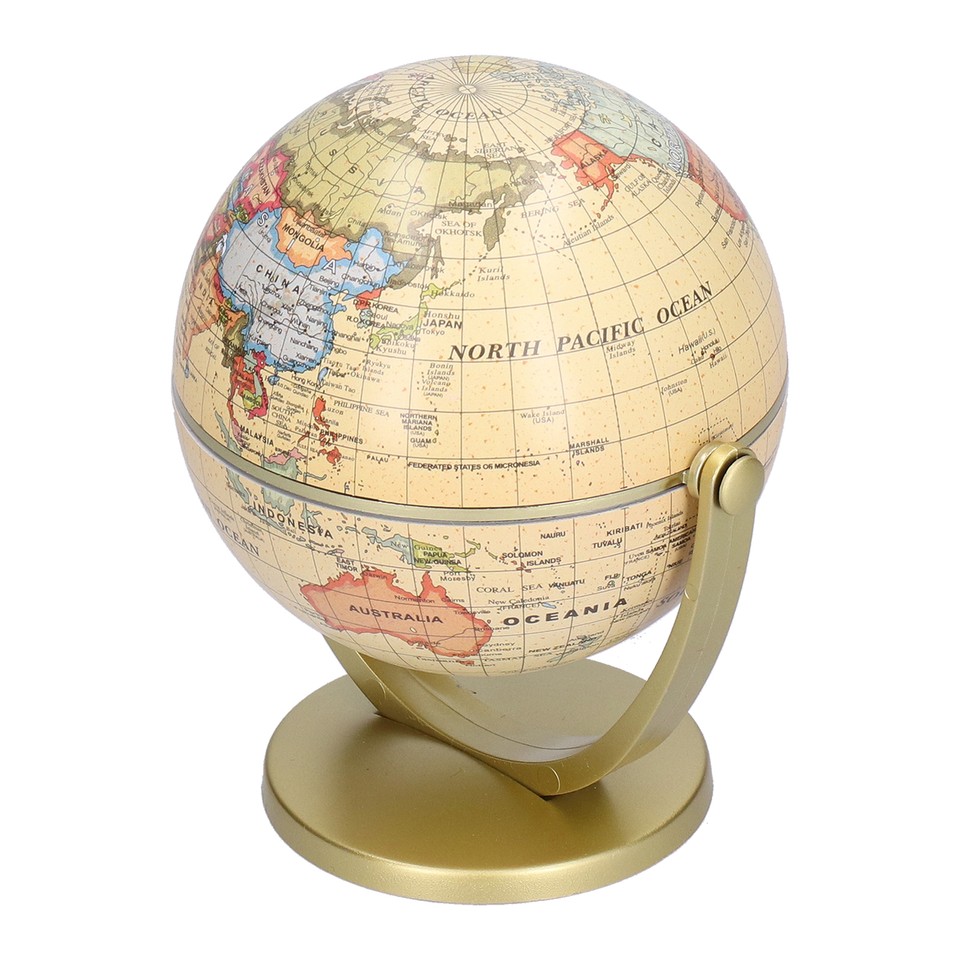 Mini World Map Globe Desktop Rotating Earth Geography Globe English ...