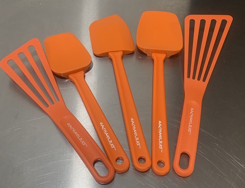 Rachael Ray Orange Silicone Spatula Cooking Utensils LOT 5 | eBay