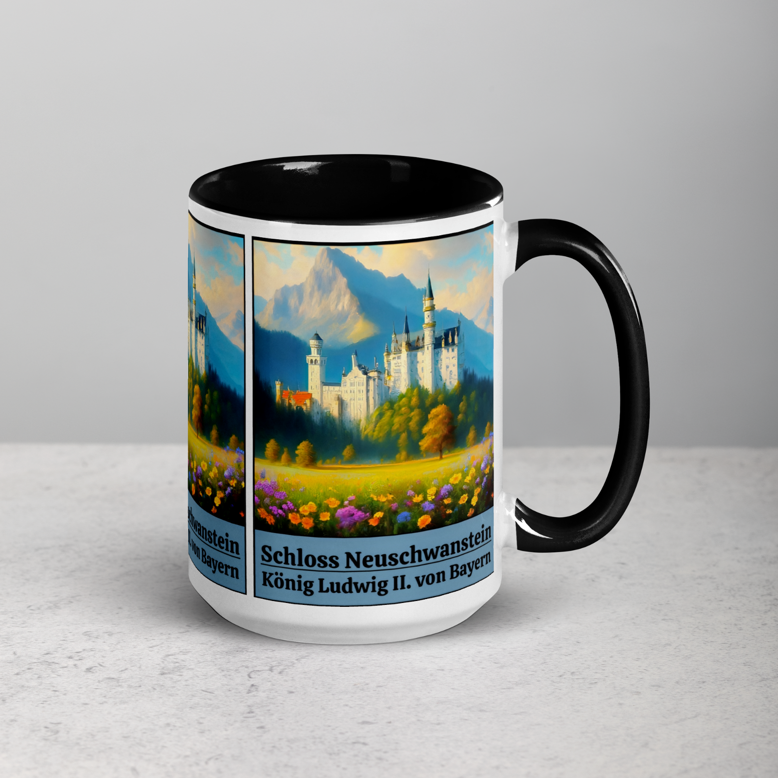Neuschwanstein König Ludwig II. von Bayern Germany souvenir 15oz Coffee ...