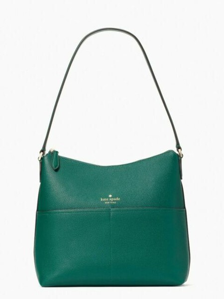 Kate Spade New York Bailey Textured Leather Shoulder Bag - deep Jade ...