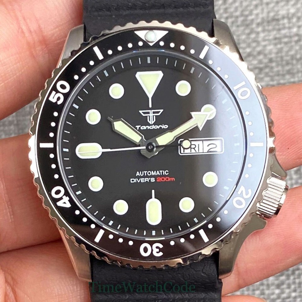 Tandorio 20ATM Diver Automatic Watch for Men 41mm Date Day NH36 ...