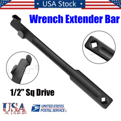 Universal Spanner Extension Wrench Extender Bar 1/2" Sq Drive Black ...