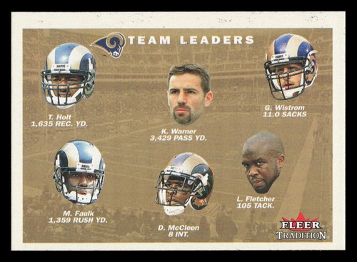 2001 Fleer Tradition #400 St. Louis Rams Team Leaders | eBay