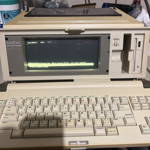 Brother Word Processor Wp75 Desktop Publisher Typewriter Vintage Powers ...