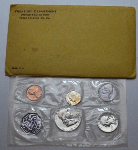 PROOF 1963 PHILADELPHIA U S MINT SET OF 5 COINS 3 COINS- 90% SILVER! | eBay