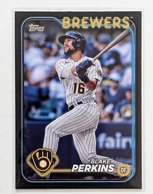 2024 Topps Series 2 Blake Perkins Black Border /73 #663 Milwaukee ...
