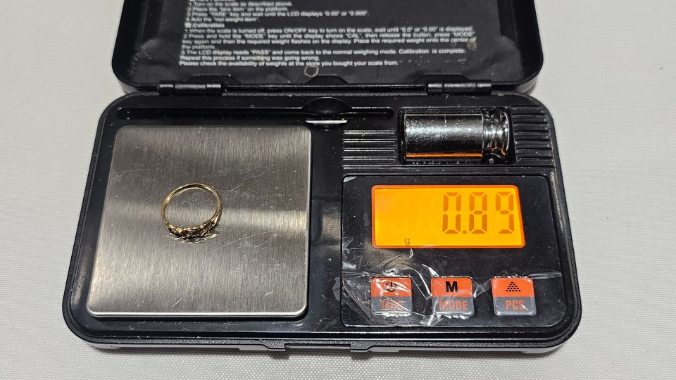 Vintage 10K Yellow Gold Nugget Toe Ring Size 3.75 Tested 10K .89 Grams ...