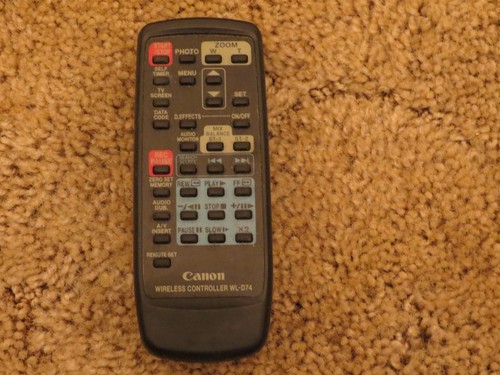 Canon Camcorder Wireless Remote Control WL-D74 | eBay
