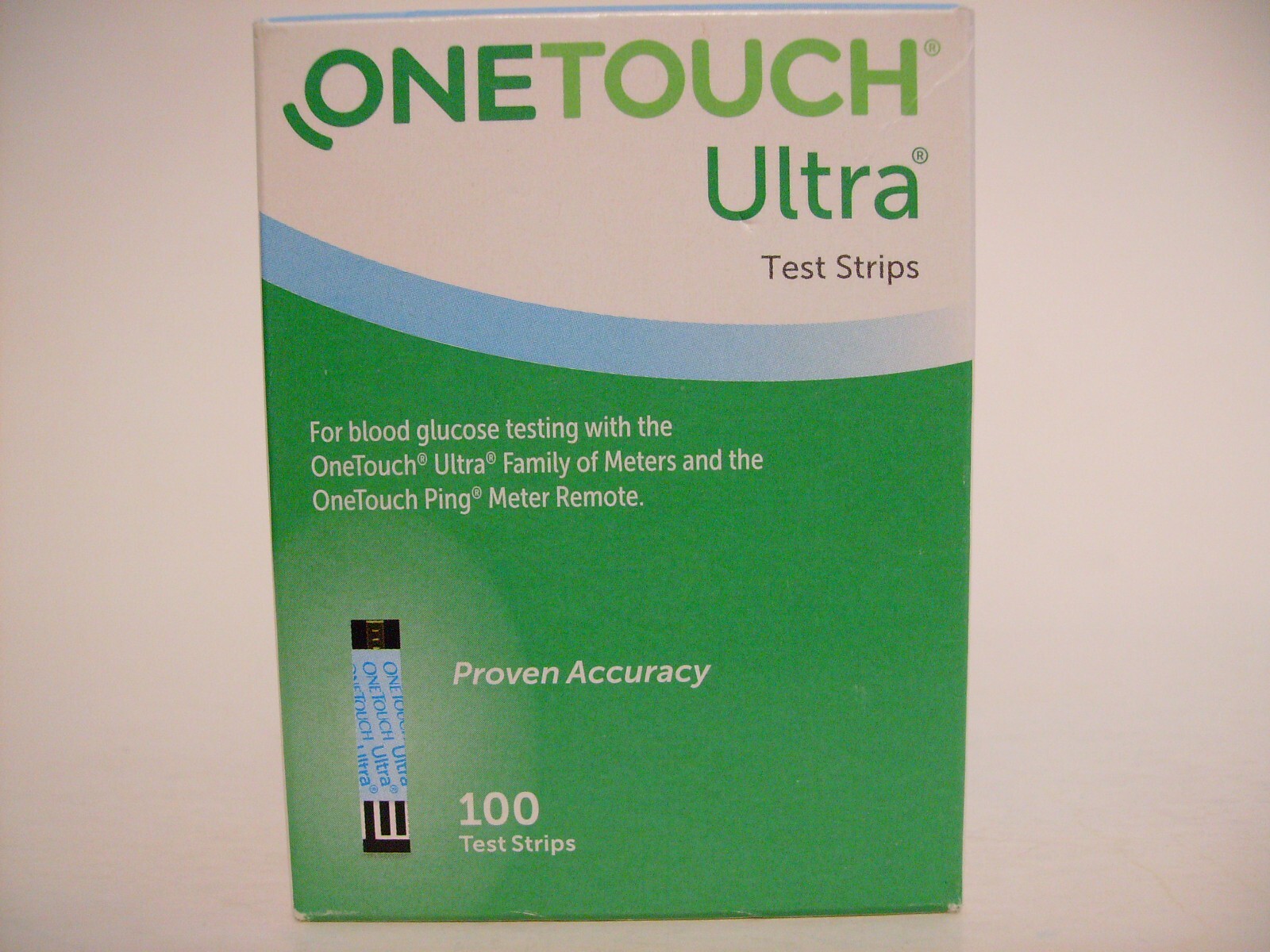 One Touch Ultra Glucose Blood Test Strips - 100 Strips - 020-245 for ...