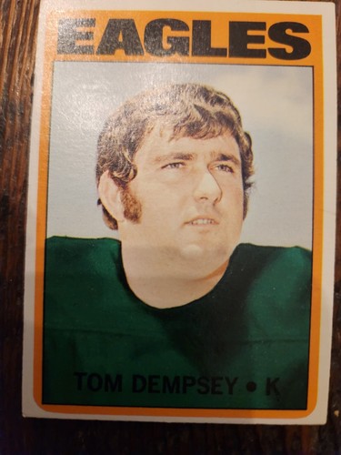1972 Topps #175 Tom Dempsey Eagles NM Condition | eBay
