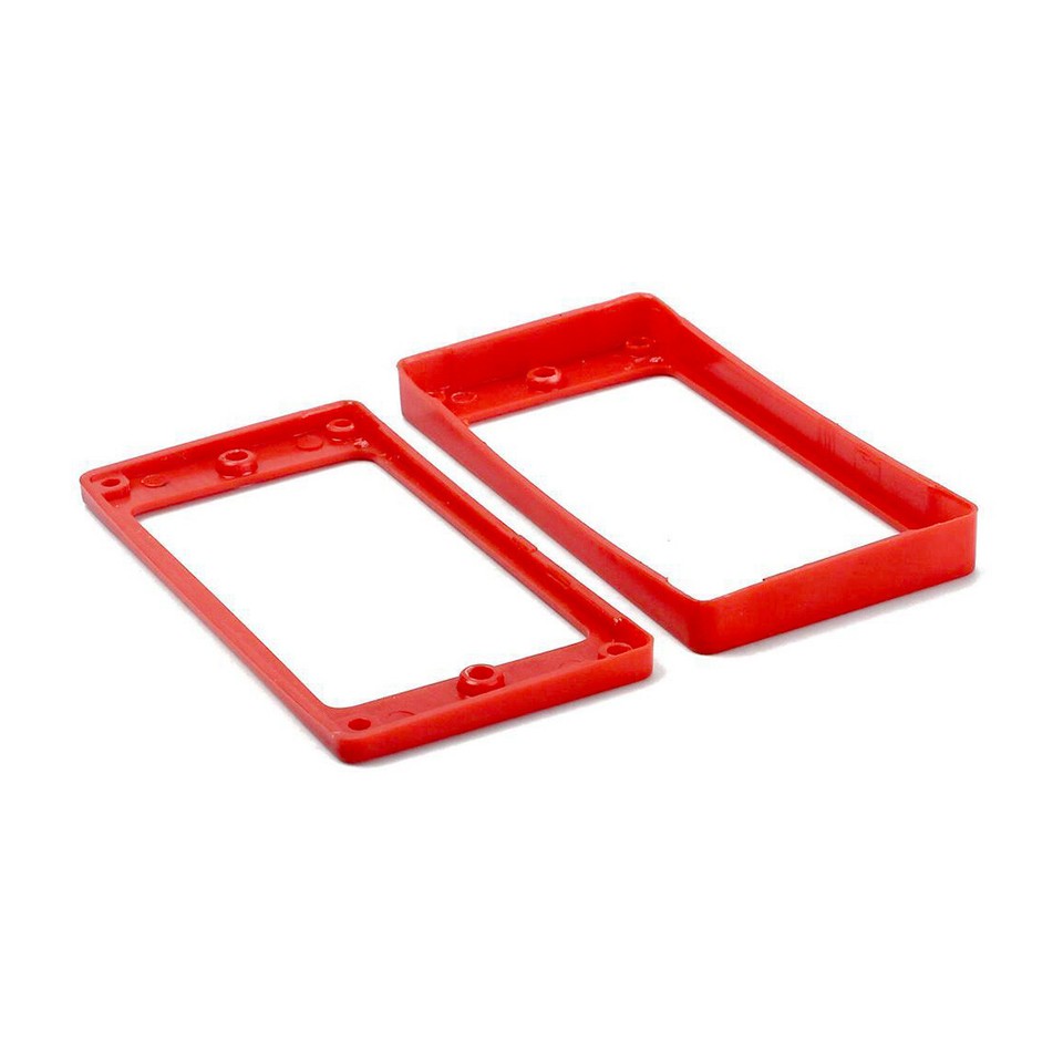 2pcs Red Guitar Humbucker Pickup Mounting Rings Double Coil Frame ...