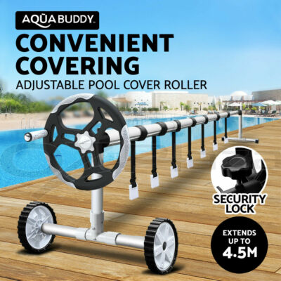 Swimming Pool Cover Roller Aluminium Adjustable 1.05 - 4.05m 8 Blanket ...