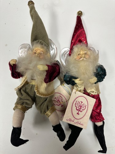 Mark Roberts Collection Vintage Santa Merry Christmas Fairy Red And ...