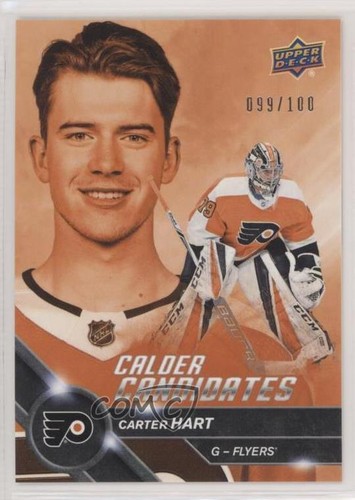 2018-19 MVP Pack Wars Calder Candidates Achievements /100 Carter Hart ...