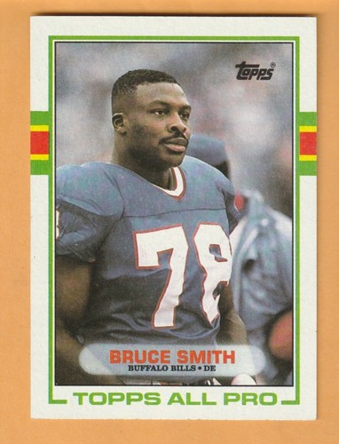 Bruce Smith Buffalo Bills 1989 Topps #44 HOF Virginia Tech Hokies | eBay