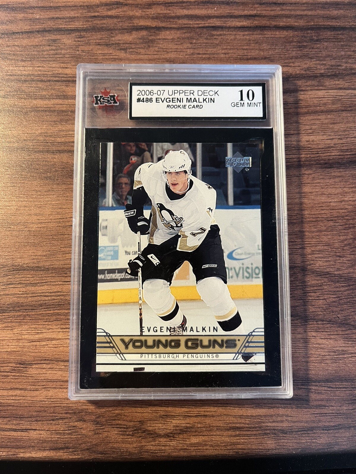2006-07 Upper Deck Evgeni Malkin Young Guns RC Rookie KSA 10 GEM MINT ...