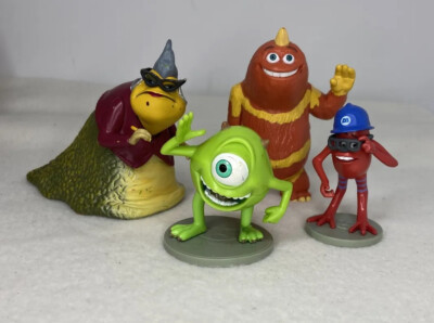 Disney Pixar Monsters Inc PVC Figures Fungus Roz Mike George Cake ...