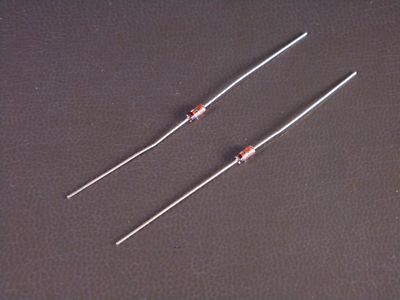 Lot of 2 JANTX1N753A-1 Microsemi Zener Diode 6.2V 5% 480mW DO-35 1N753A ...