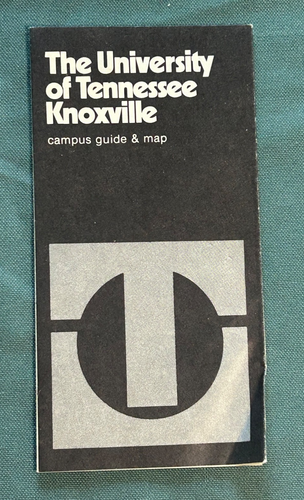 Vintage University of Tennessee campus guide and map KNOXVILLE UTK ...