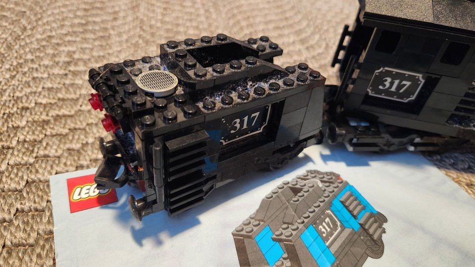 LEGO My Own Train #3741/3742 Large Locomotive & Tender Black | eBay