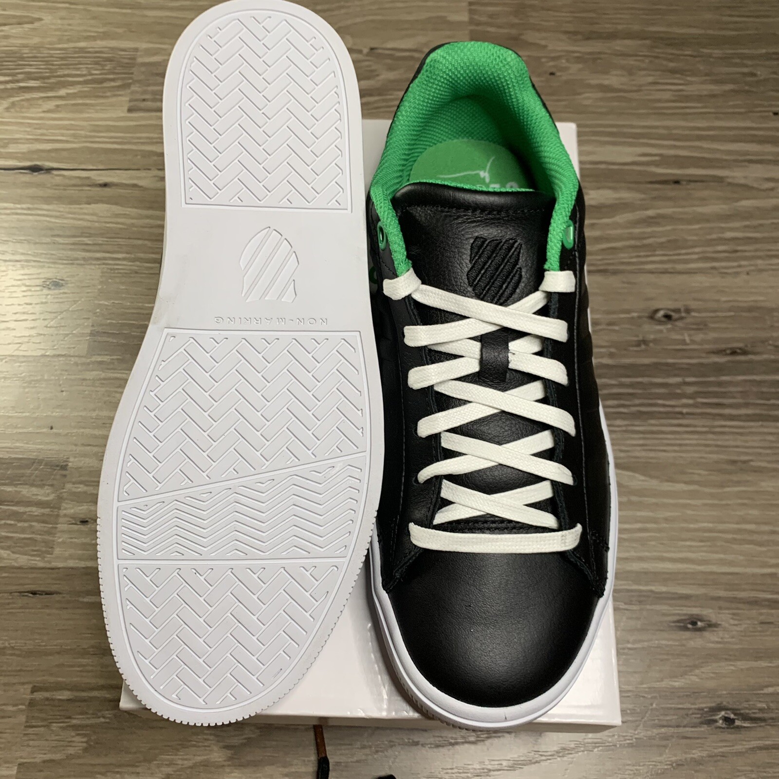 Gary Vee K Swiss Court Frasco Signature Shoe Black Green 95799-036 ...