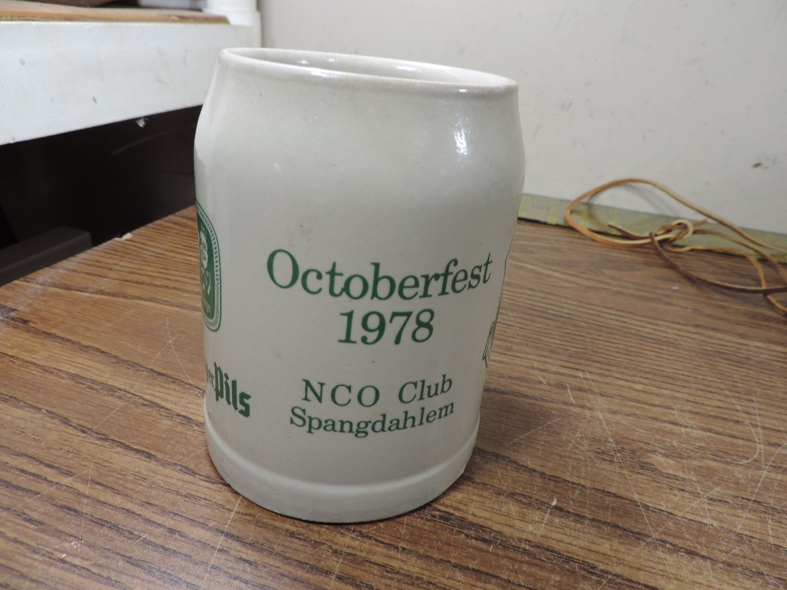 Bitburger pils Octoberfest 1978 NCO Club Spangdahlem Beer Stein 52nd ...