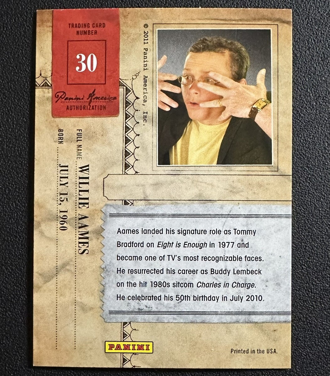 Willie Aames 2014 2011 Panini Americana #30 WILLIE AAMES Actor Charles
