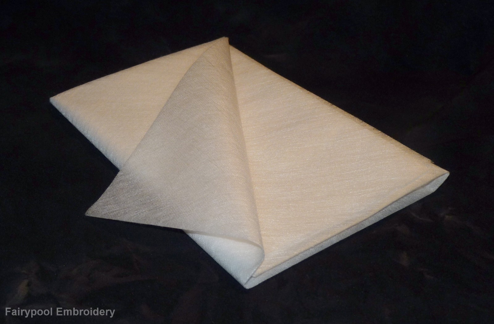 Solvy Fabric Water Soluble Embroidery Stabiliser 1mts x 50cm folded ...