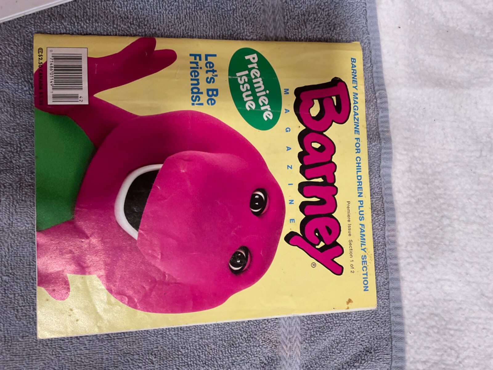 Barney Magazine Premiere Issue Section 1 of | Grelly UK