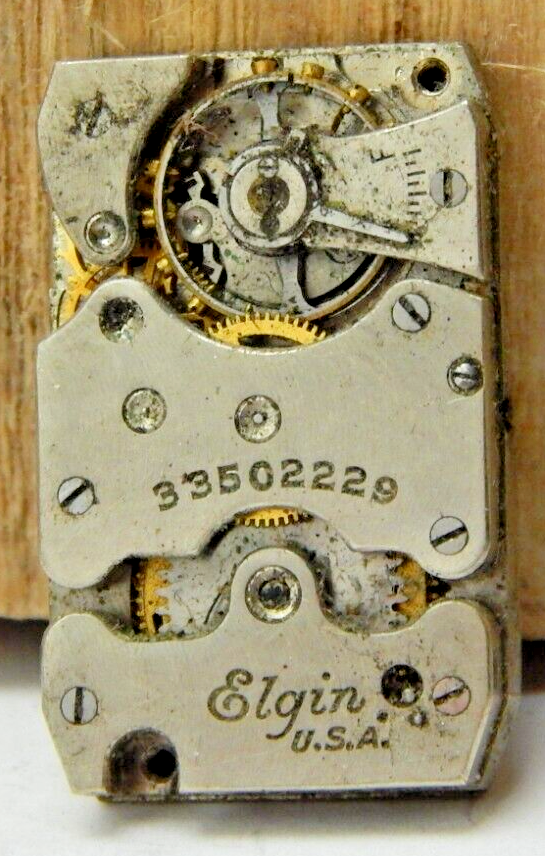 Vintage Elgin 1932 Grade 488 Model 1 7 jewel 18/0s watch movement dial ...
