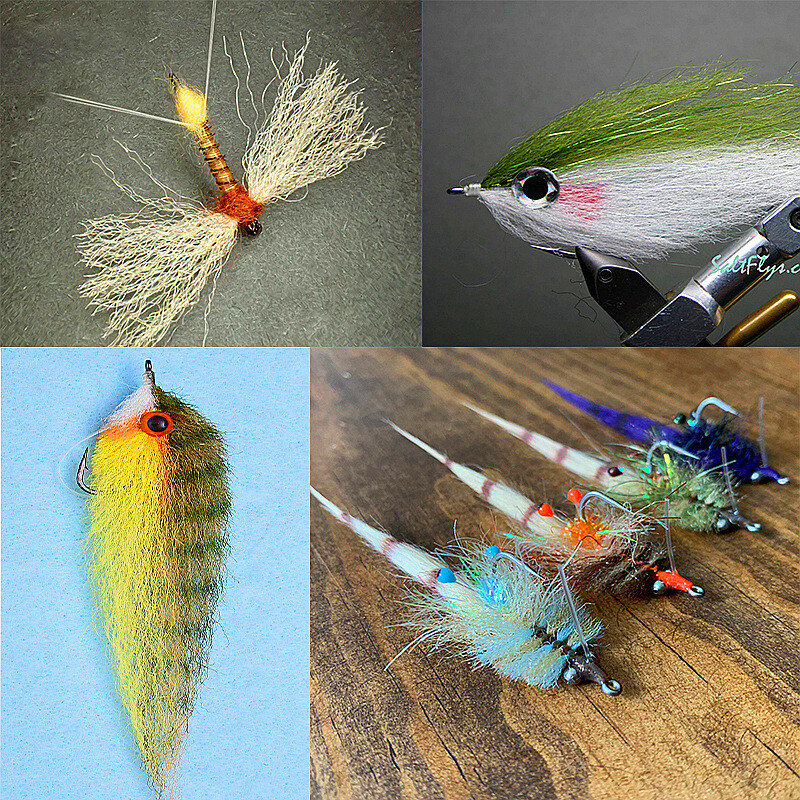 40CM Synthetic Fiber Fly Tying Bucktail Jig Lure Making Materials ...