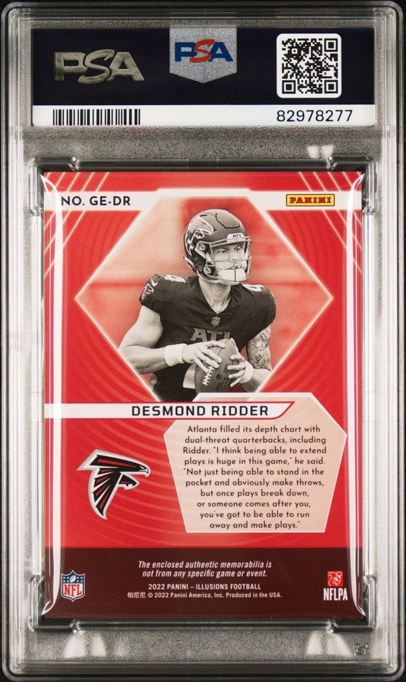 2022 Desmond Ridder Great Expectations Rookie RC RP Patch Mem GE-DR DR ...