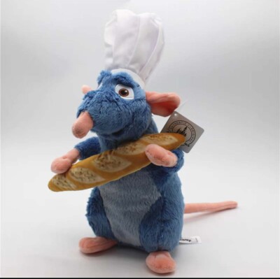 New Disney Ratatouille Remy Rat With Bread White hat Soft Plush Toy | eBay