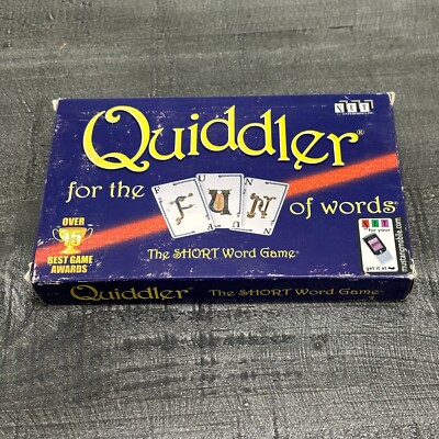 VINTAGE Quiddler Short Word Card Game COMPLETE SET Games 1998 Family ...