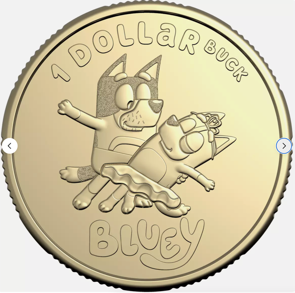 AUSTRALIA BLUEY $1 Dollar Bucks 2024 10 Coin Full Set (Uncirculated ...