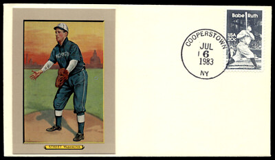 1983 Babe Ruth FDC Washington Senators Gabby Street Card Fulton Cachet ...