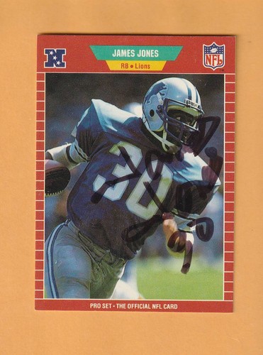 James Jones Detroit Lions AUTO Signed 1989 Pro Set Florida Gators 3I | eBay